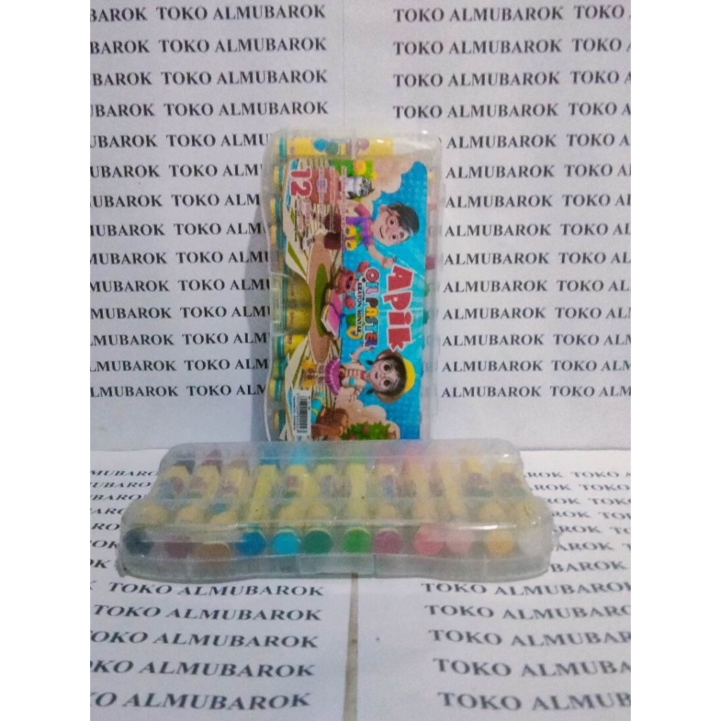 Jual krayon Pastel apik isi 12 warna panjang 7 cm | Shopee Indonesia
