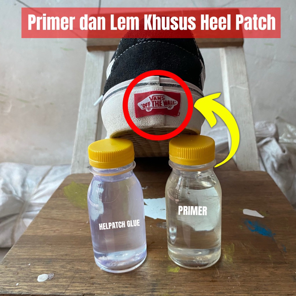 Jual STATERPACK Swap Heel Patch Sepatu (Glue & Primer Heelpatch ...