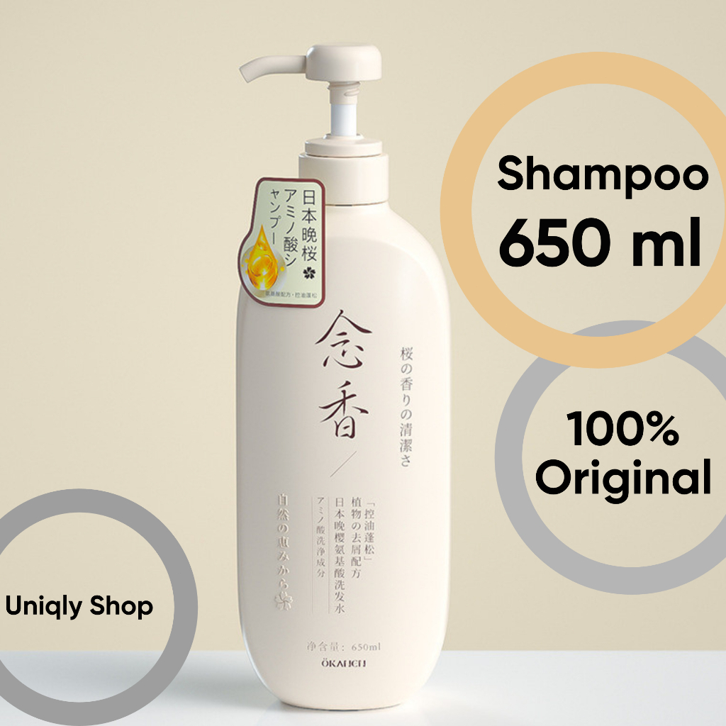 Jual OKANEN SAKURA JAPANESE SHAMPOO DAN CONDITIONER 300ml | Shopee ...