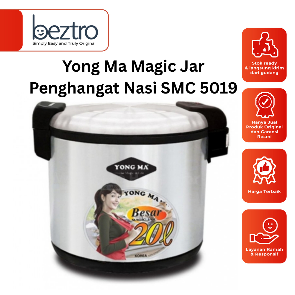 Jual YONG MA Magic Jar 20 Liter Blacktinum - SMJ5019 Penghangat Nasi ...