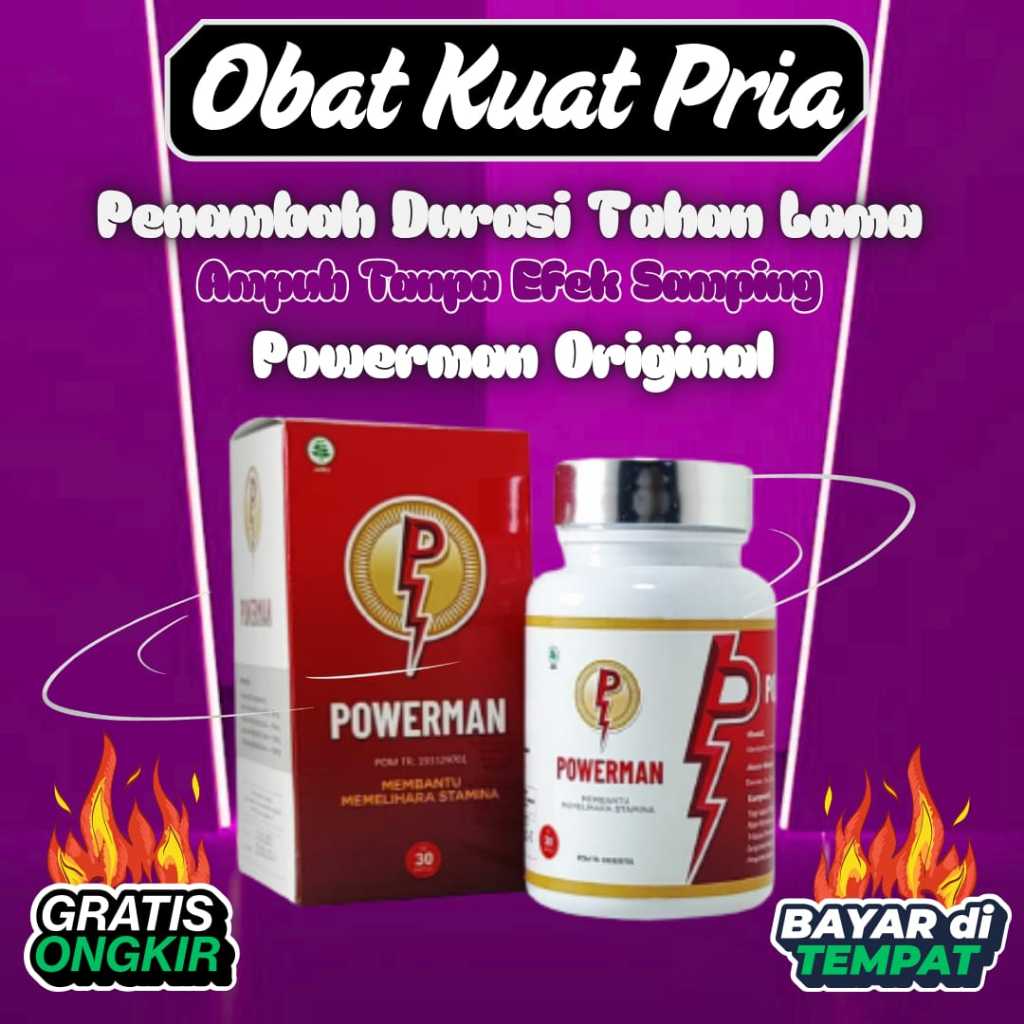 Jual POWERMAN HERBAL TRADISIONAL BPOM ORIGINAL100% OBAT STAMINA KAPSUL ...