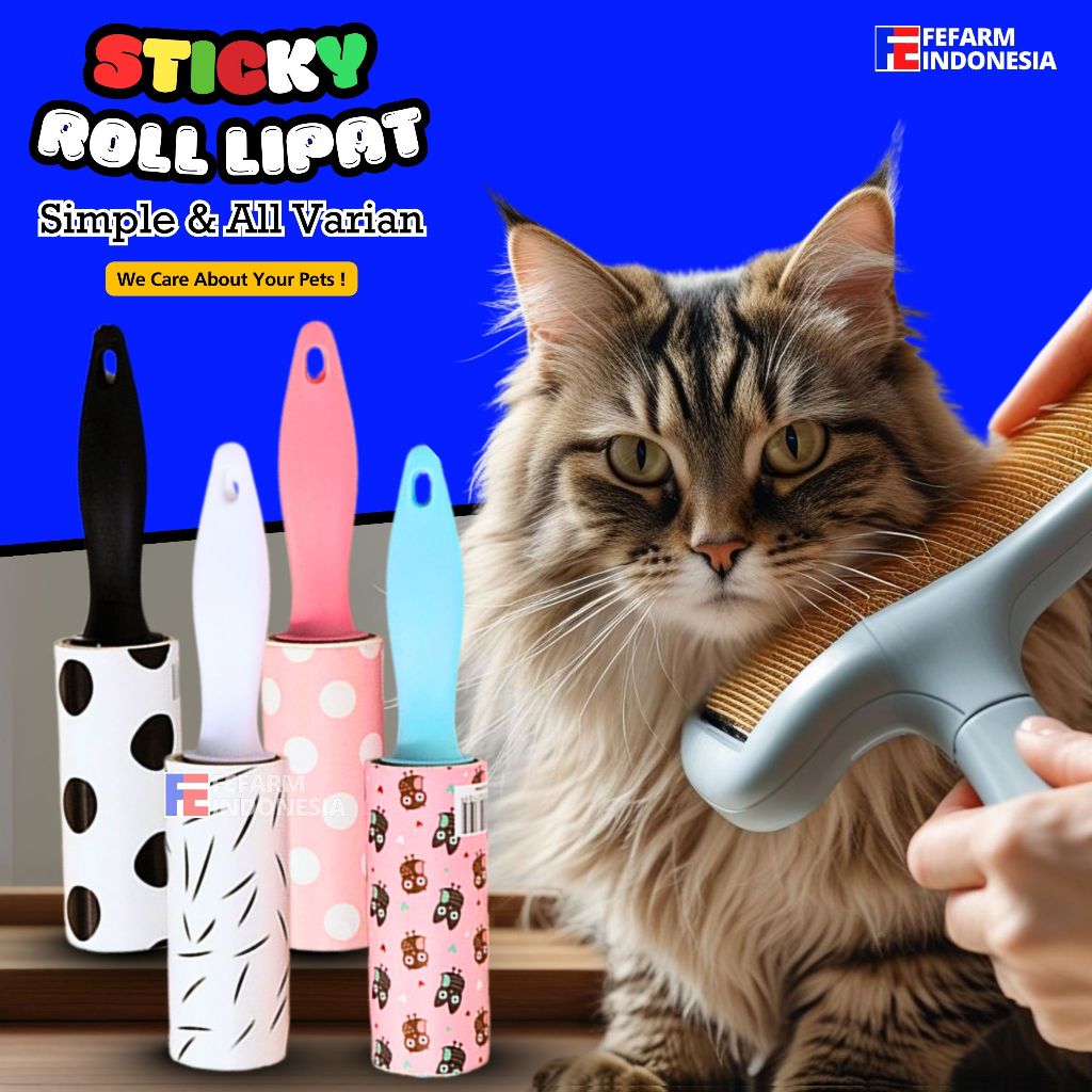 Jual STICKY ROLL PEMBERSIH BULU KUCING FEFARM | Shopee Indonesia