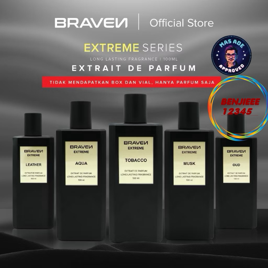 Jual Braven Extreme Series Extrait De Parfum 100ml parfum pria wangi ...
