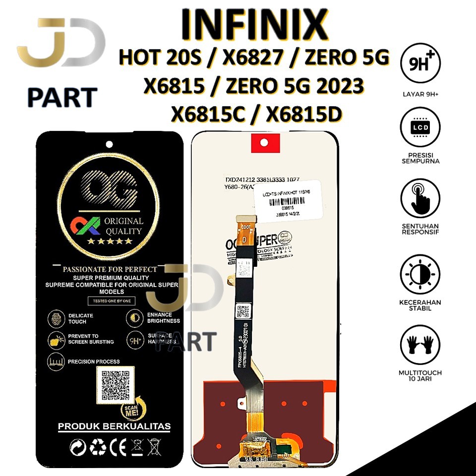 Jual LCD TOUCHSCREEN INFINIX HOT 20S / X6827 / ZERO 5G / X6815 / ZERO ...