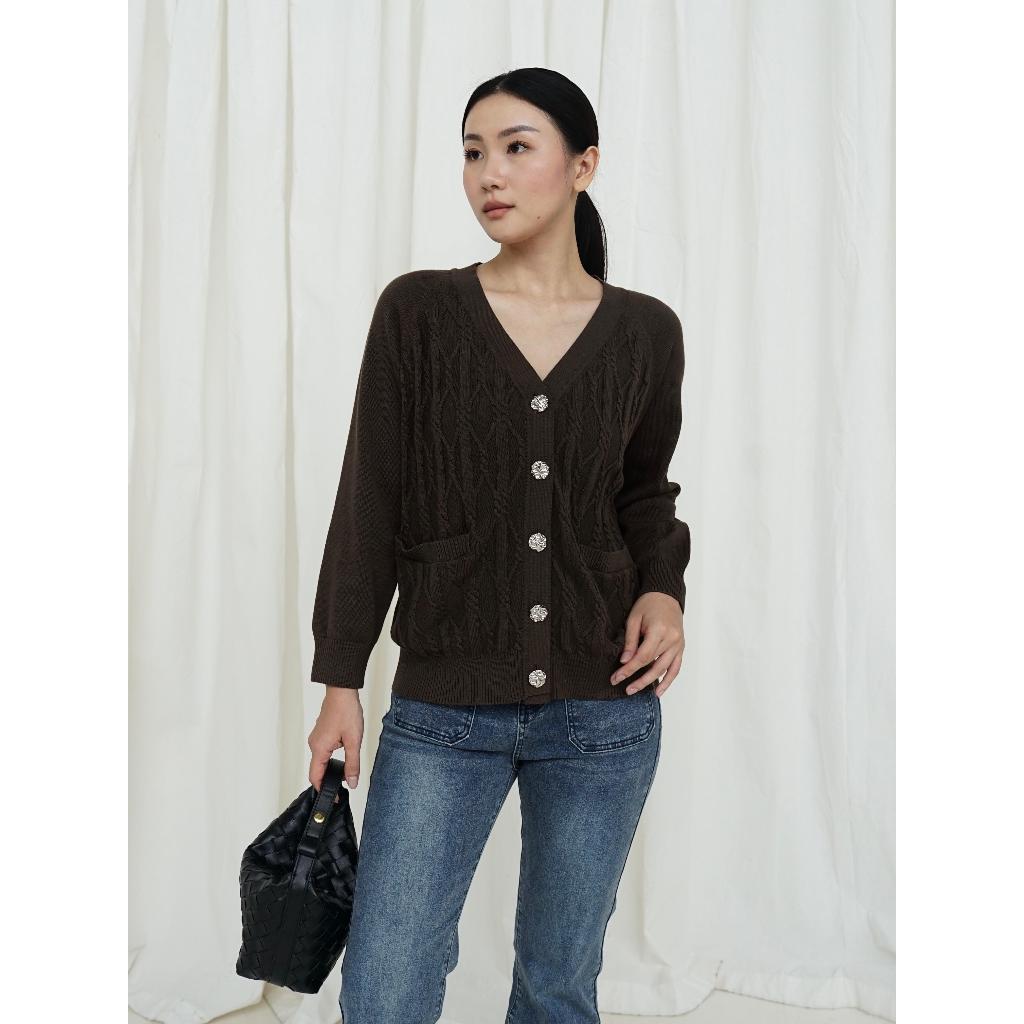 Jual Beige Studio - Carlo Knit Cardigan / Atasan Knit Cardigan Wanita ...