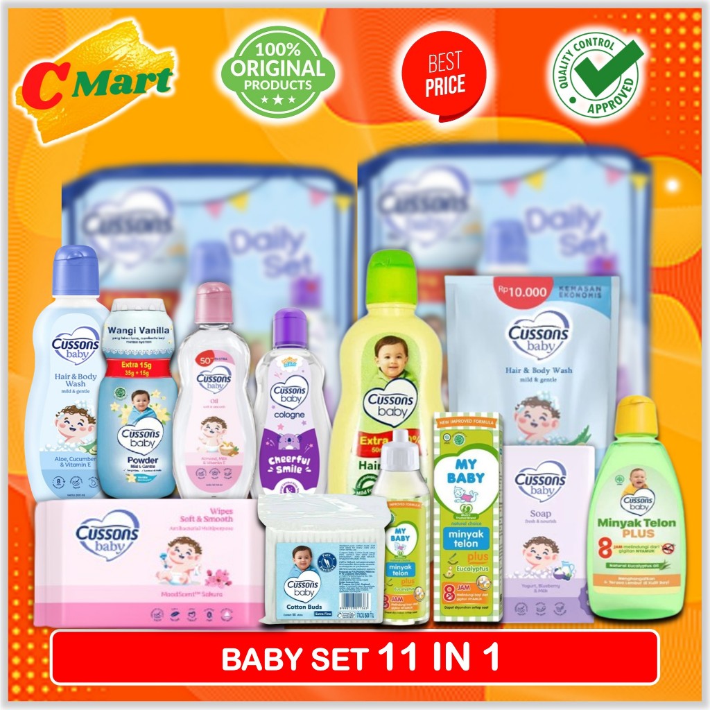 Jual Cussons Baby Gift Set 11In1 - Gift Pack Set Baby Set - My Baby ...