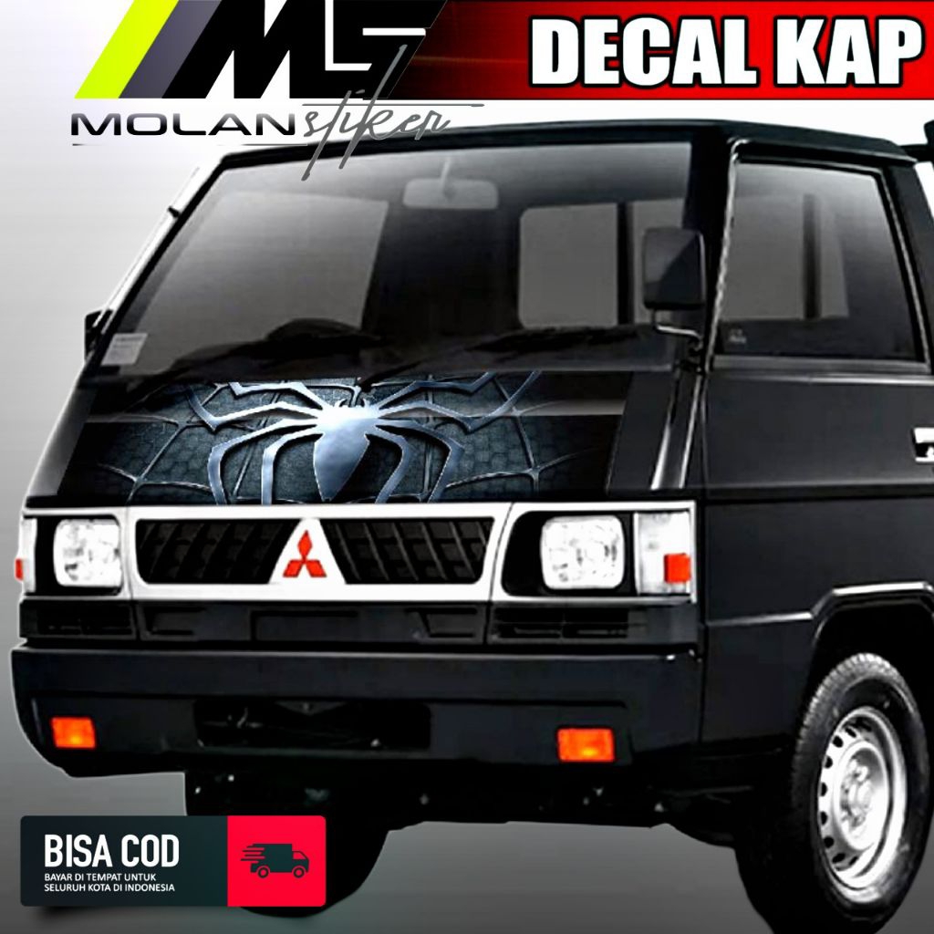 Jual Decal Sticker Striping Variasi Kabin Depan L300 Pickup Decal Kap ...