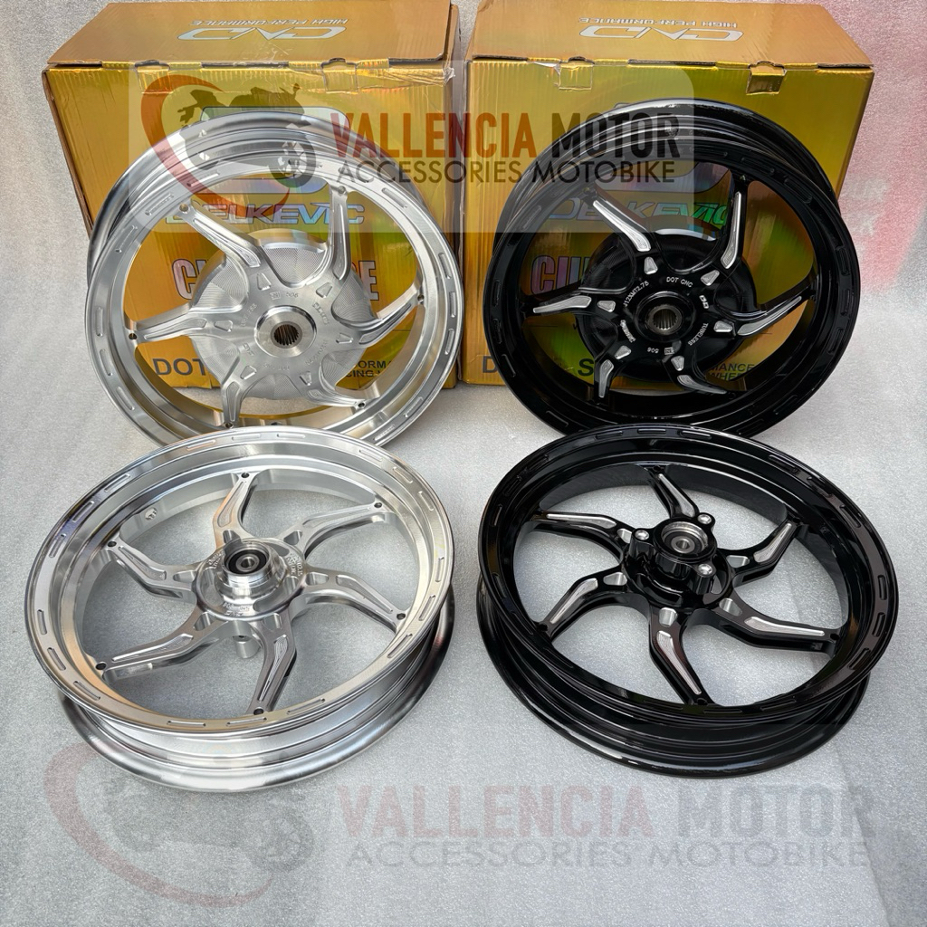Jual VELG DND DELKEVIC SIXSTAR YAMAHA FAZZIO RING 12 215&275 PELEK DND ...