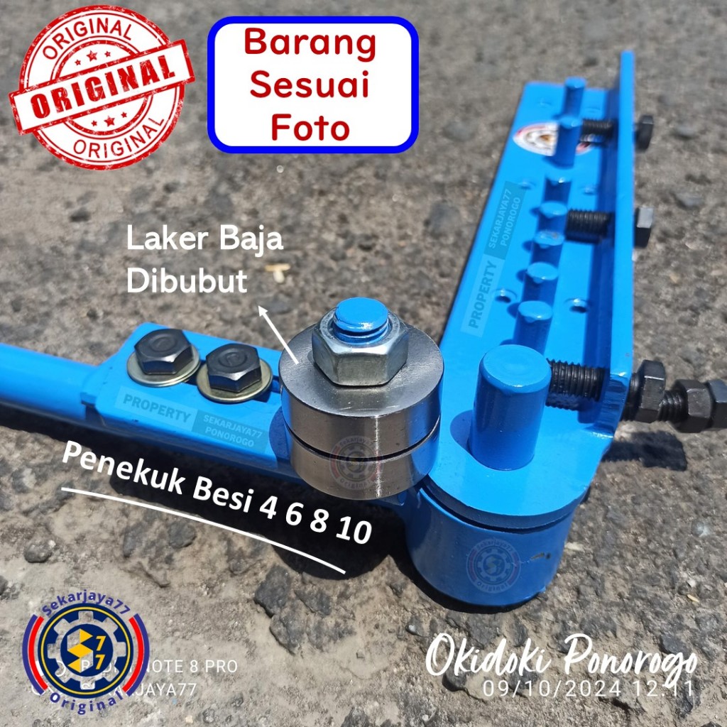 Jual Penekuk besi Begel 4 6 8 10mm LAKER BAJA BESI PADAT dibubut ...