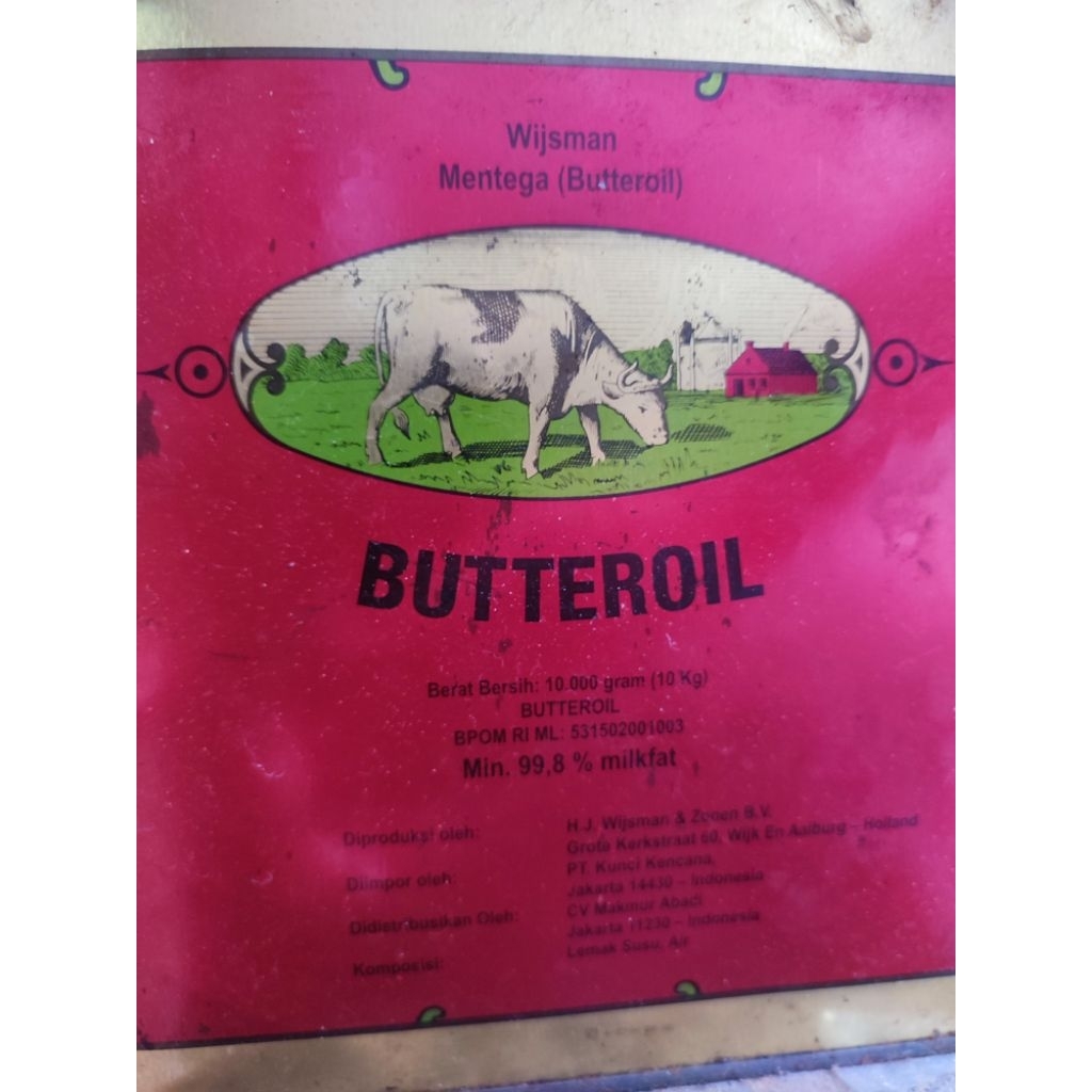 Jual Wijsman Butteroil Butter Kaleng 10kg keteng – Mentega Sapi Asli ...