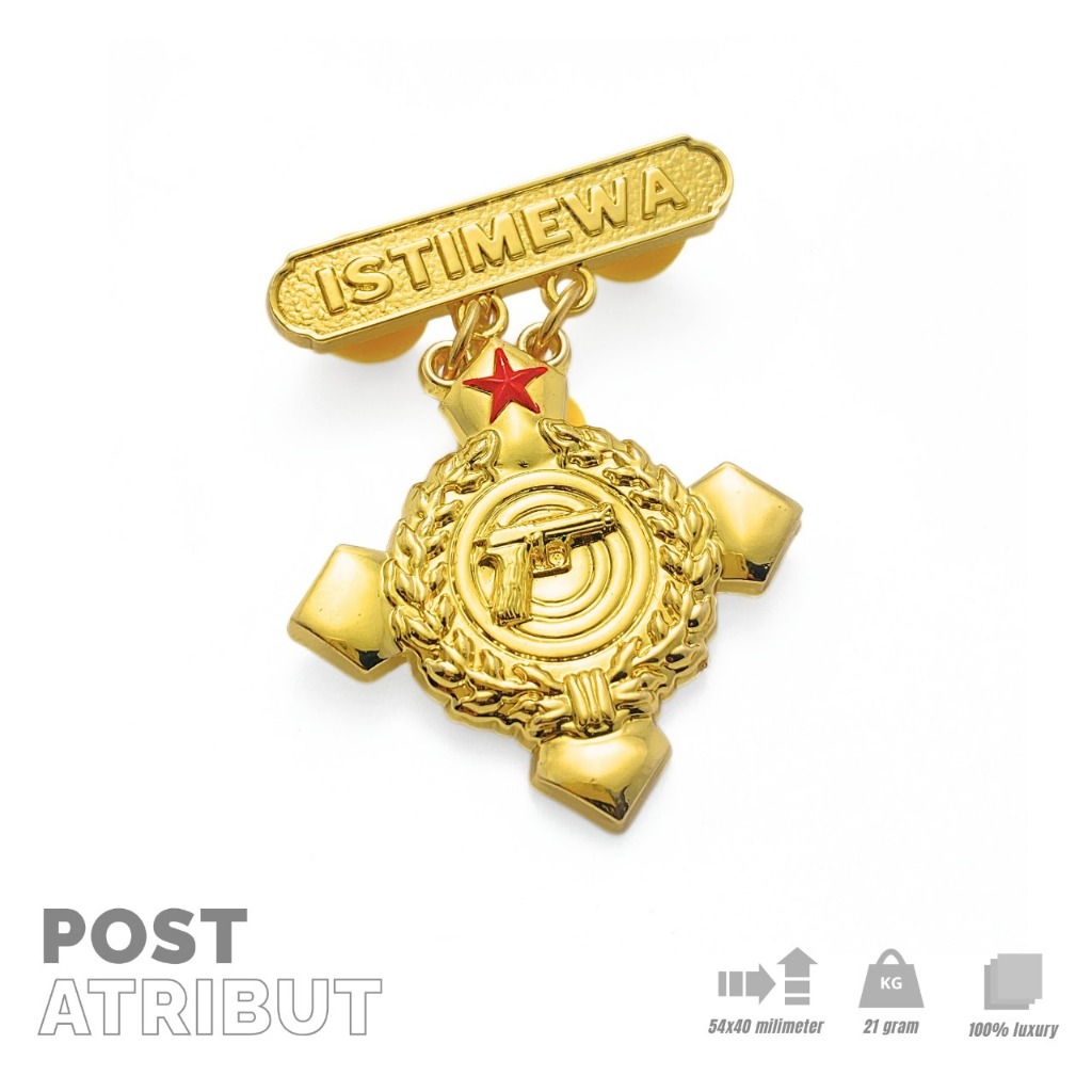 Jual LUXURY BREVET ISTIMEWA PISTOL/ BREVET PISTOL TNI AL/ BREVET ...