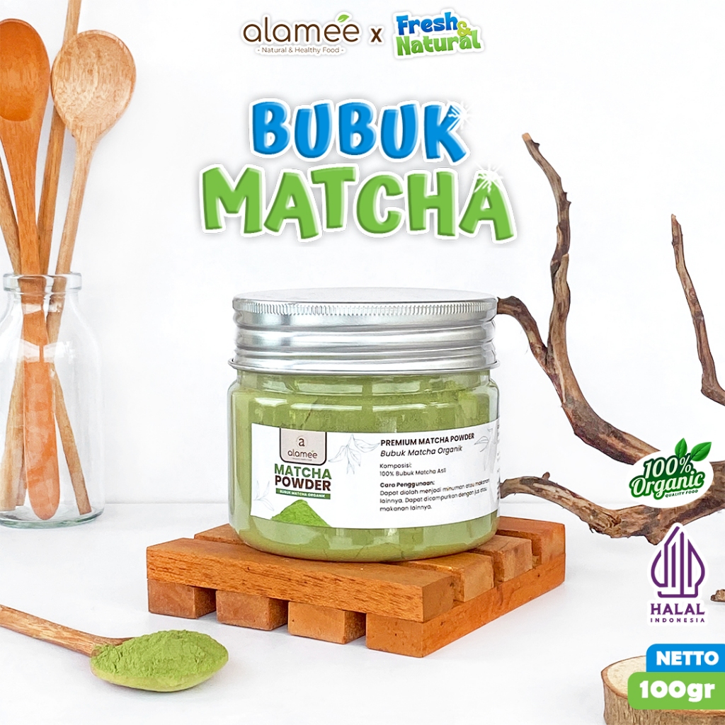 Jual ALAMEE Matcha Powder Minuman Teh Matcha Pure PREMIUM Matcha Tea ...