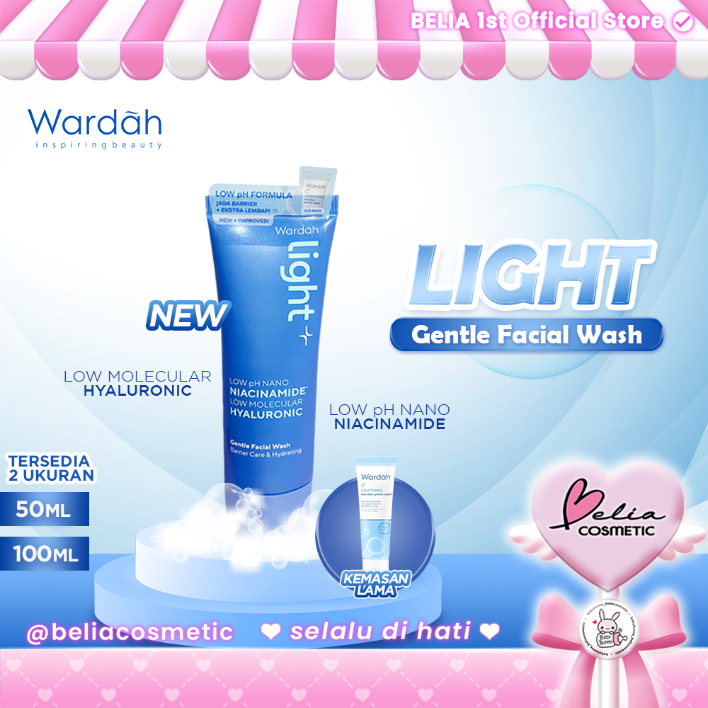 Jual BELIA WARDAH Lightening Micellar Gentle Wash 100ml 50ml | Facial ...