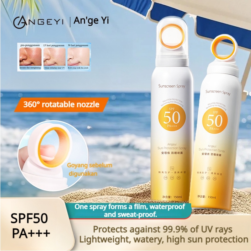 Jual Sunblock badan body sunscreen spray semprot spf 50 pa +++ 150ml ...