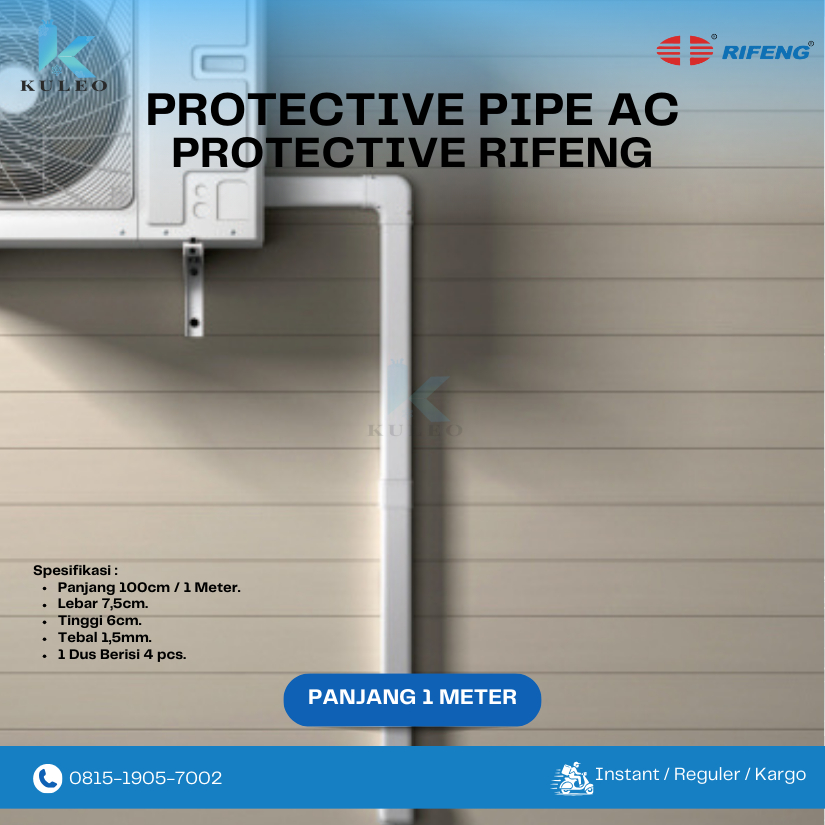 Jual Protective Pipe / Cover Pipa AC Rifeng Uk 1 Meter - Putih | Shopee ...