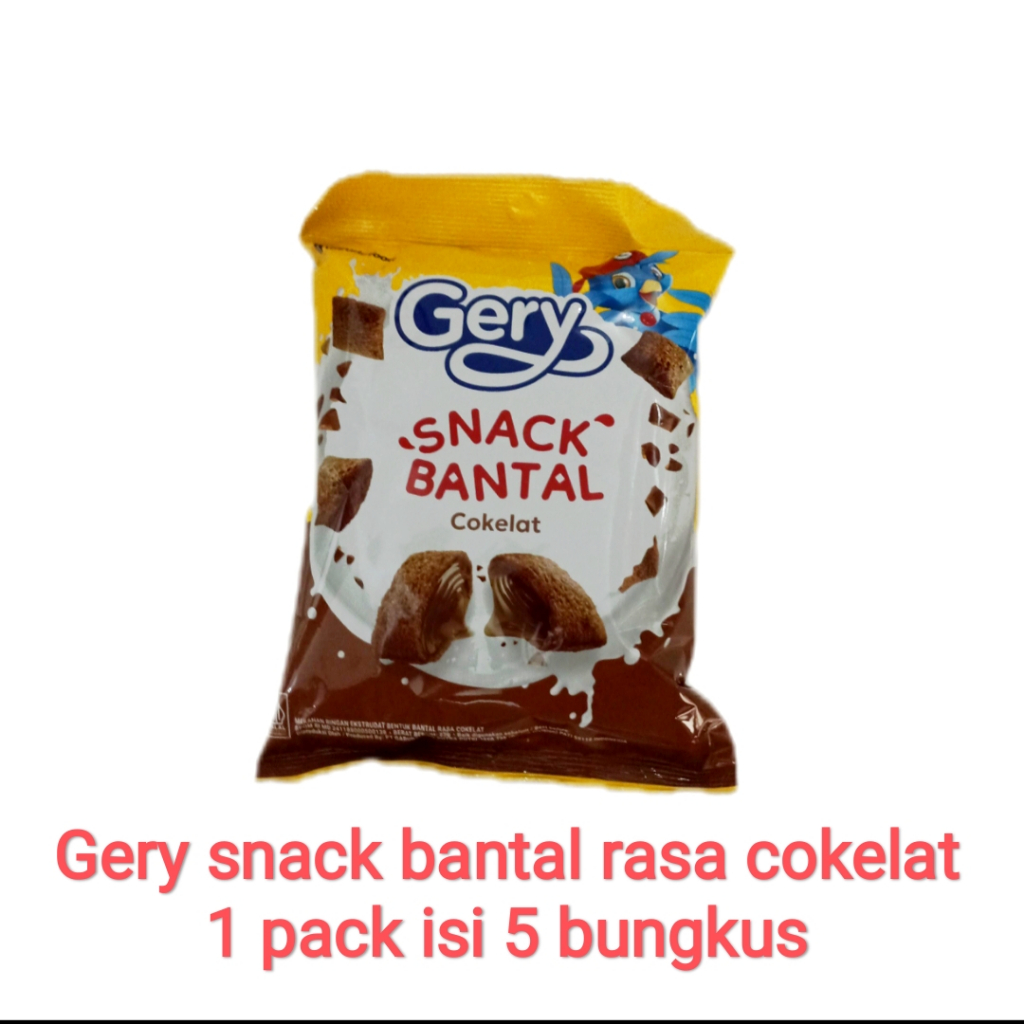 Jual gery snack bantal eceran 2500 | 1 pack isi 5 bks | Shopee Indonesia