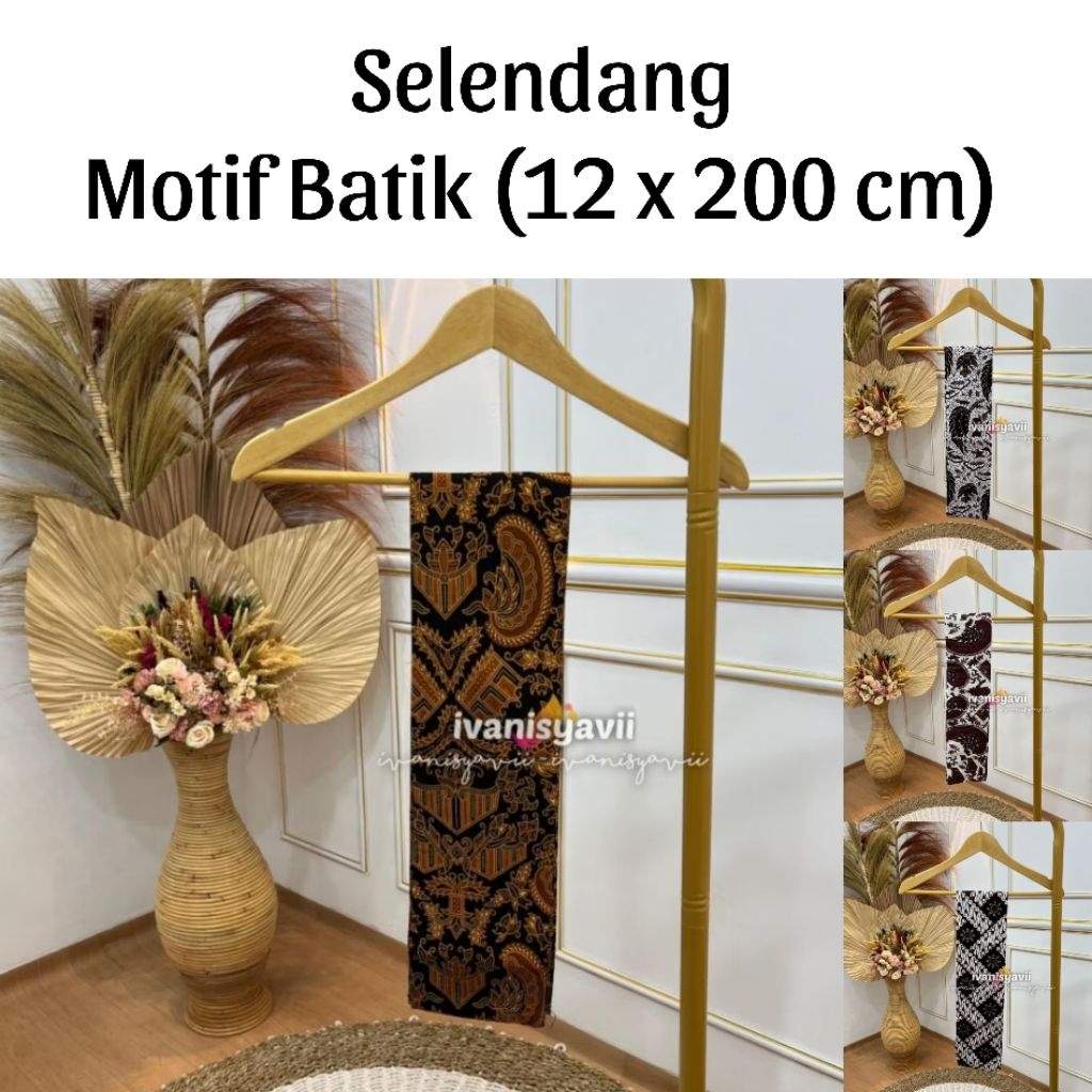 Jual Selendang Batik - Selendang Motif Batik / Selendang Cewek | Motif ...