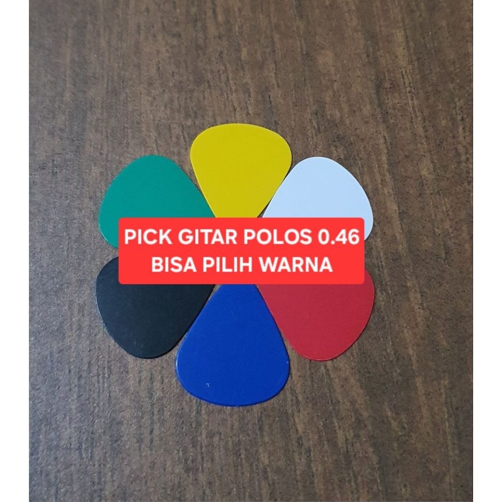 Jual PICK GITAR DAN UKULELE POLOS WARNA WARNI UKURAN 0.46 | Shopee ...