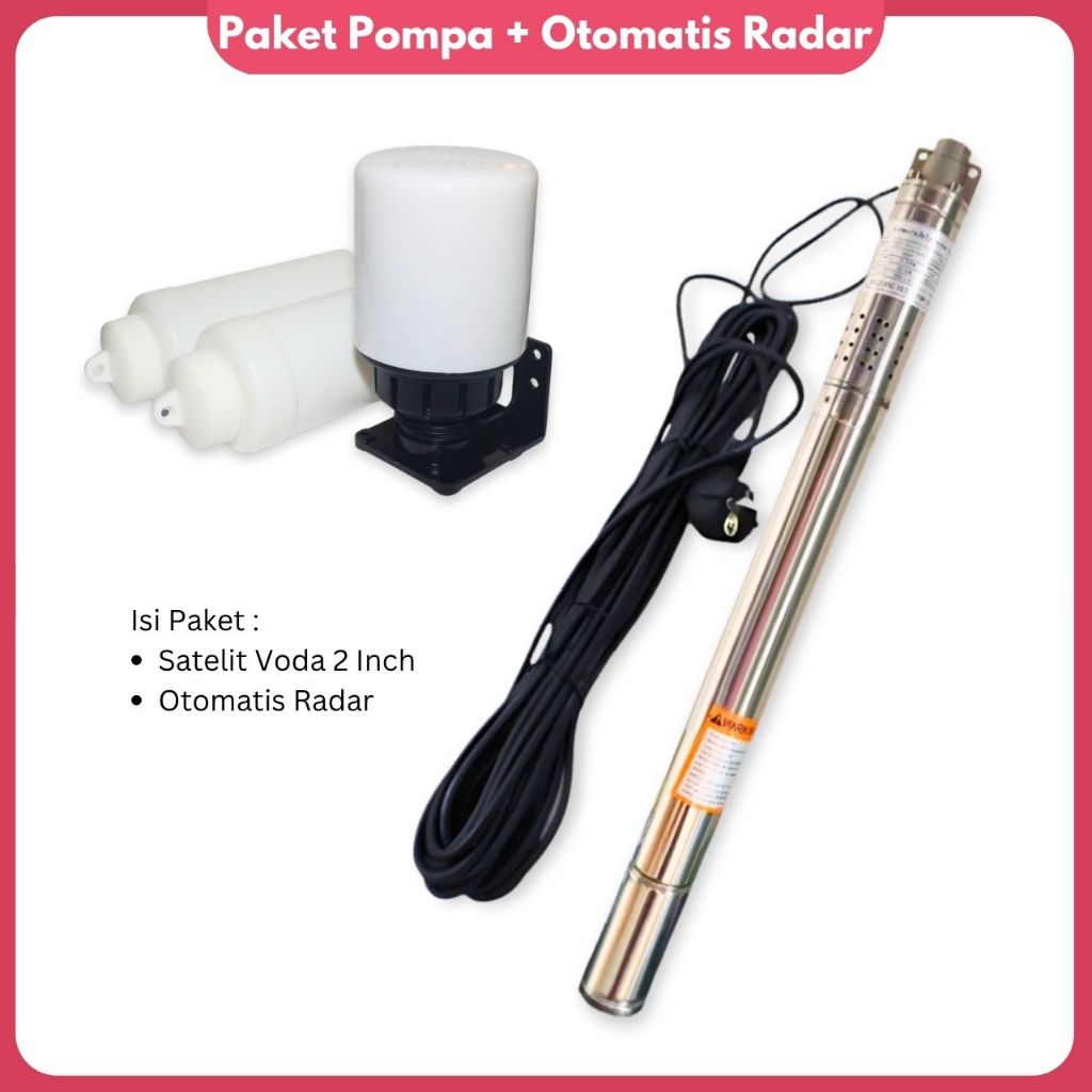 Jual Paket Pompa Celup Sumur 2 Inch Pompa Air Listrik Satelit ...