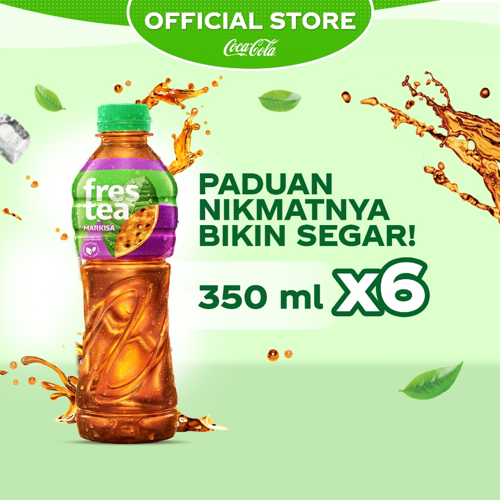 Jual Frestea Rasa Apel Minuman Teh - Botol 350ml x 6pcs | Shopee Indonesia