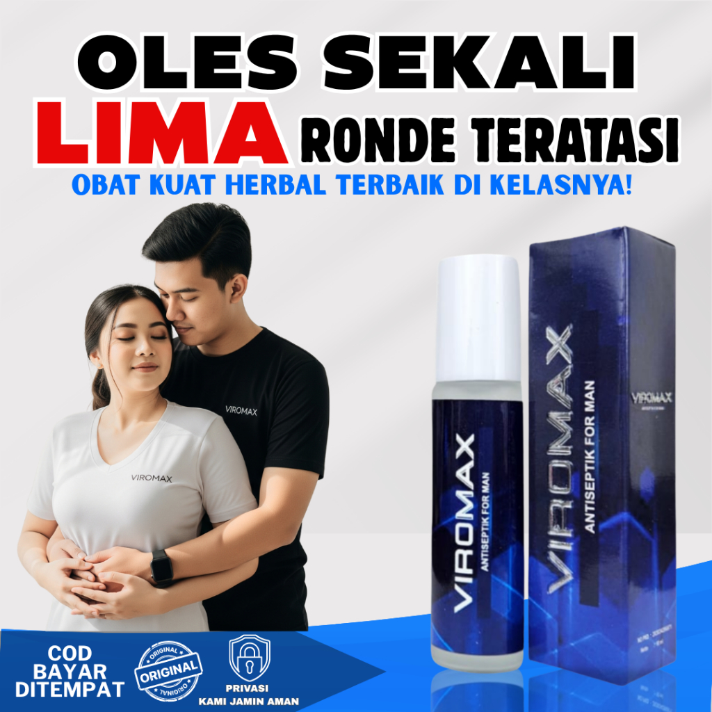 Jual (VIROMAX) 0BAT KUAT PRIA TAHAM LAMA AMPUH CUKUP OLES SEKALI KUAT ...