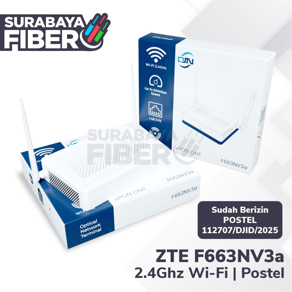 Jual ONU ZTE F663NV3a XPON ONT - Sertifikasi Postel - Akses Point ...