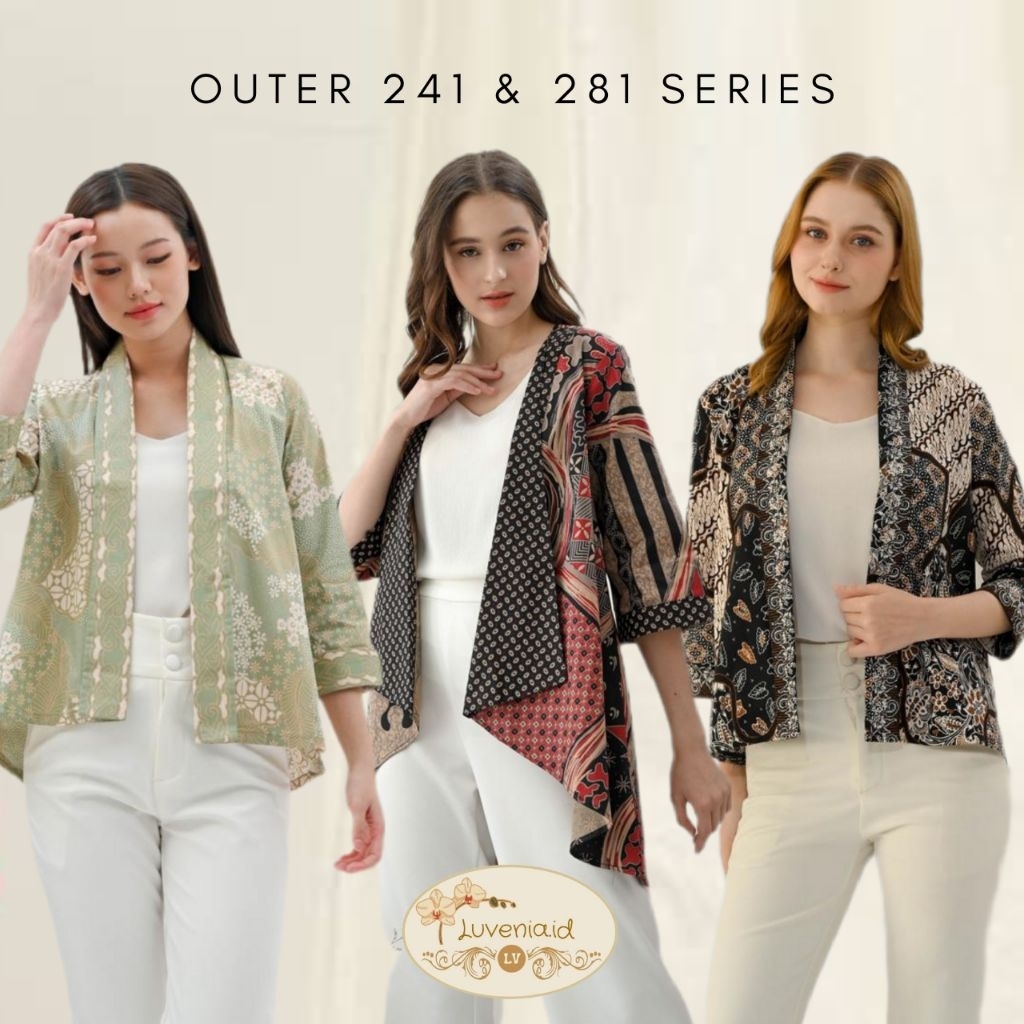 Jual Outer Batik Wanita Modern 241 Series/ 281 Series / Luaran Batik ...