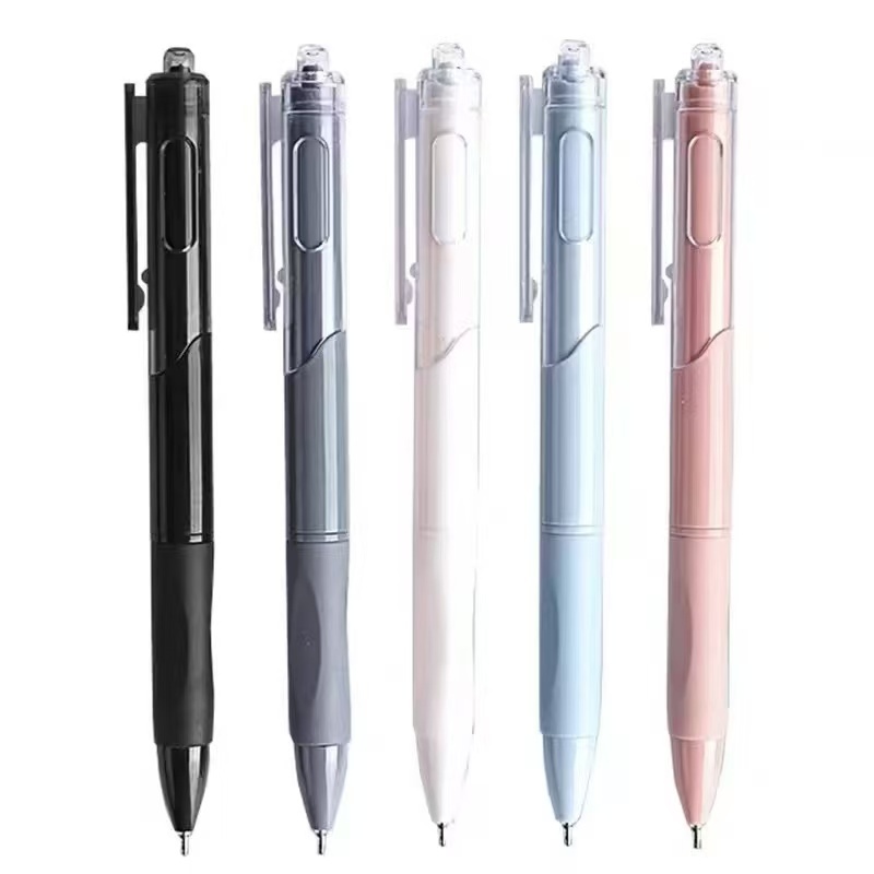 Jual Gel Pen Warna Warni tinta hitam 5 Pcs untuk Sekolah & Kantor ...