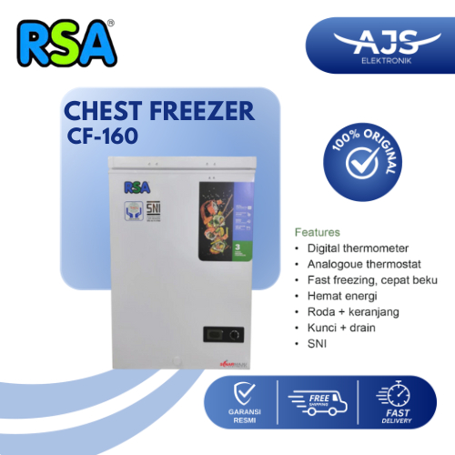 Jual Chest Freezer RSA CF-160 / CF160 Freezer Box 150 liter | Shopee ...