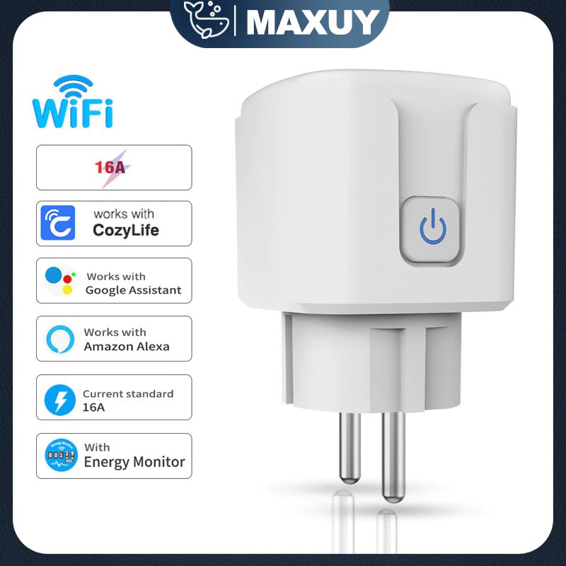 Jual WiFi Smart Plug 16A Wireless Saklar with Colokan Energy Monitoring ...
