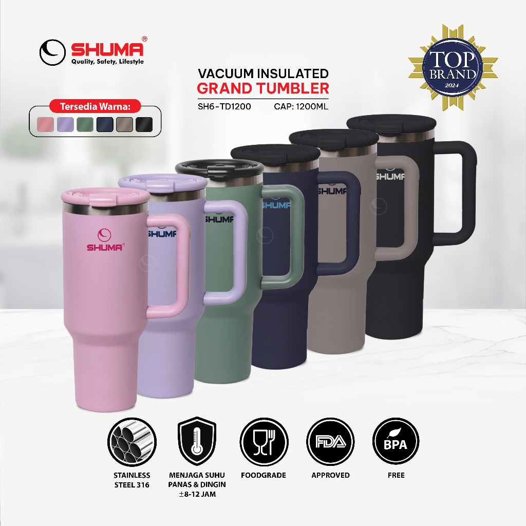 Jual Shuma Stainless Steel 316 Grand Tumbler 40oz/1200 ml Stainless Steel 316 | Shopee Indonesia