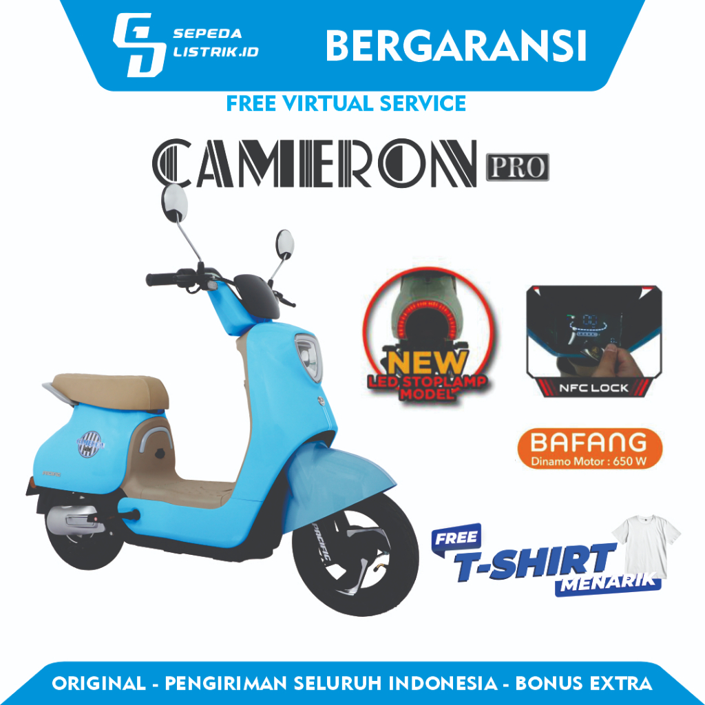 Jual Sepeda Listrik Pacific Cameron Pro 650 Watt NFC Garansi Resmi | Shopee Indonesia