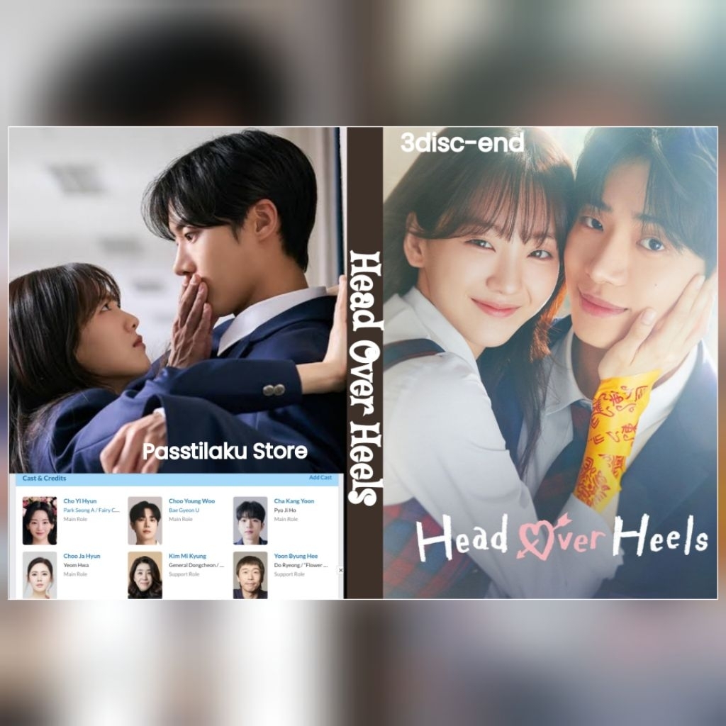 Jual Kaset Serial Drakor HEAD OVER HEELS - 2025 - 3disk-end | Shopee Indonesia