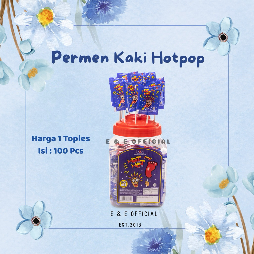 Jual PERMEN KAKI MERAH / PERMEN HOT HOT POP / PERMEN BRONSON / PERMEN ...