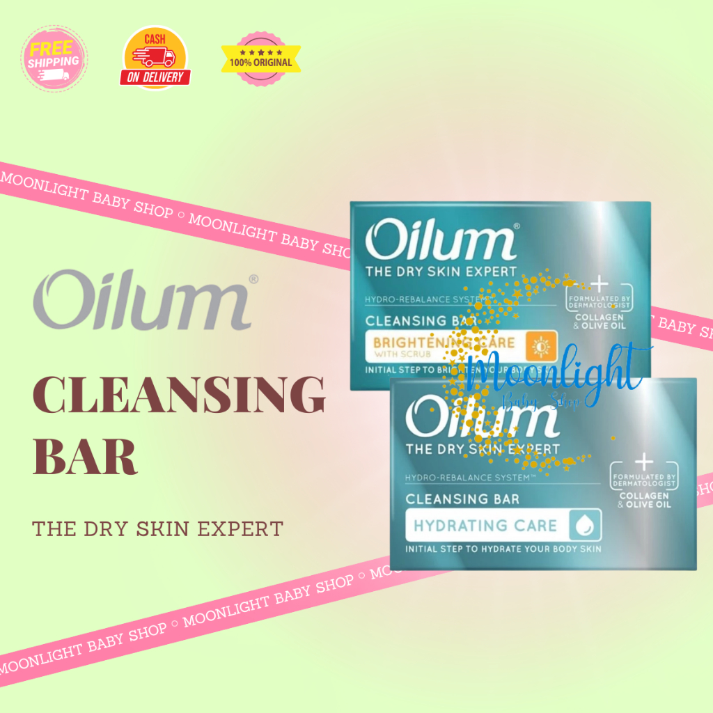 Jual OILUM Hydrating / Brightening Cleansing Bar 85gr - Sabun Collagen ...