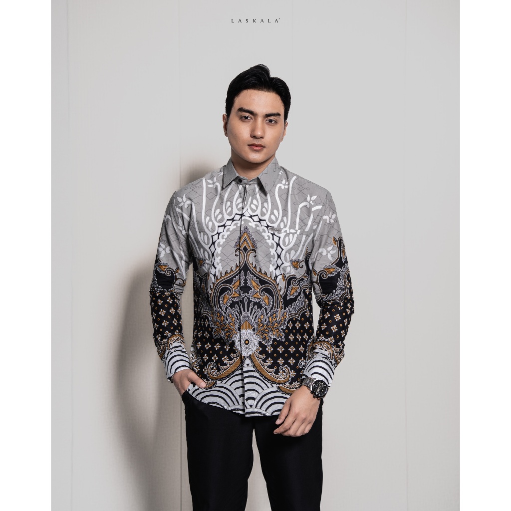 Jual Laskala Batik Premium Danush Kemeja Batik Pria Slimfit Lengan ...