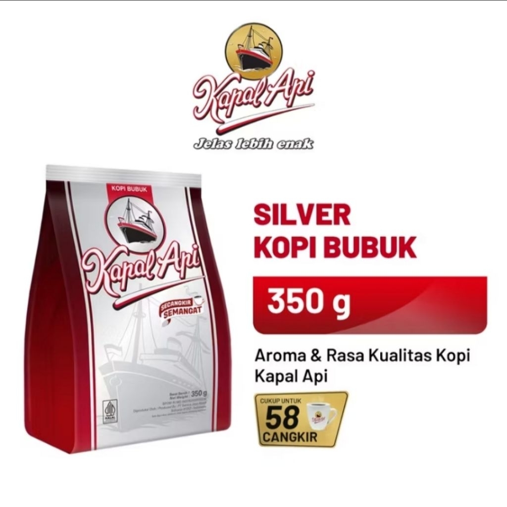 Jual kopi kapal api silver 350g | Shopee Indonesia