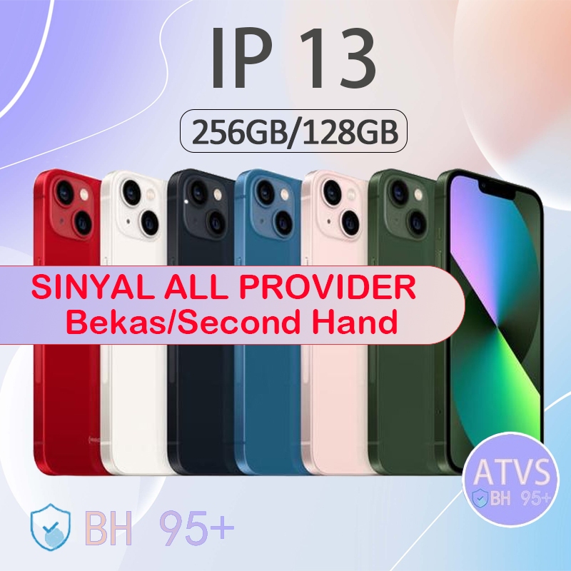 Jual IP 13 256GB/128GB SECOND HAND FULLSET MULUS GOOD CONDITIONS Bekas bh 95+ | Shopee Indonesia