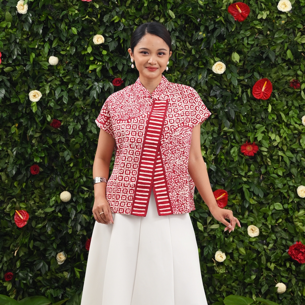 Jual [Exclusive Launch] NONA RARA - Dasha Dobi Merah Putih T4450, Baju ...