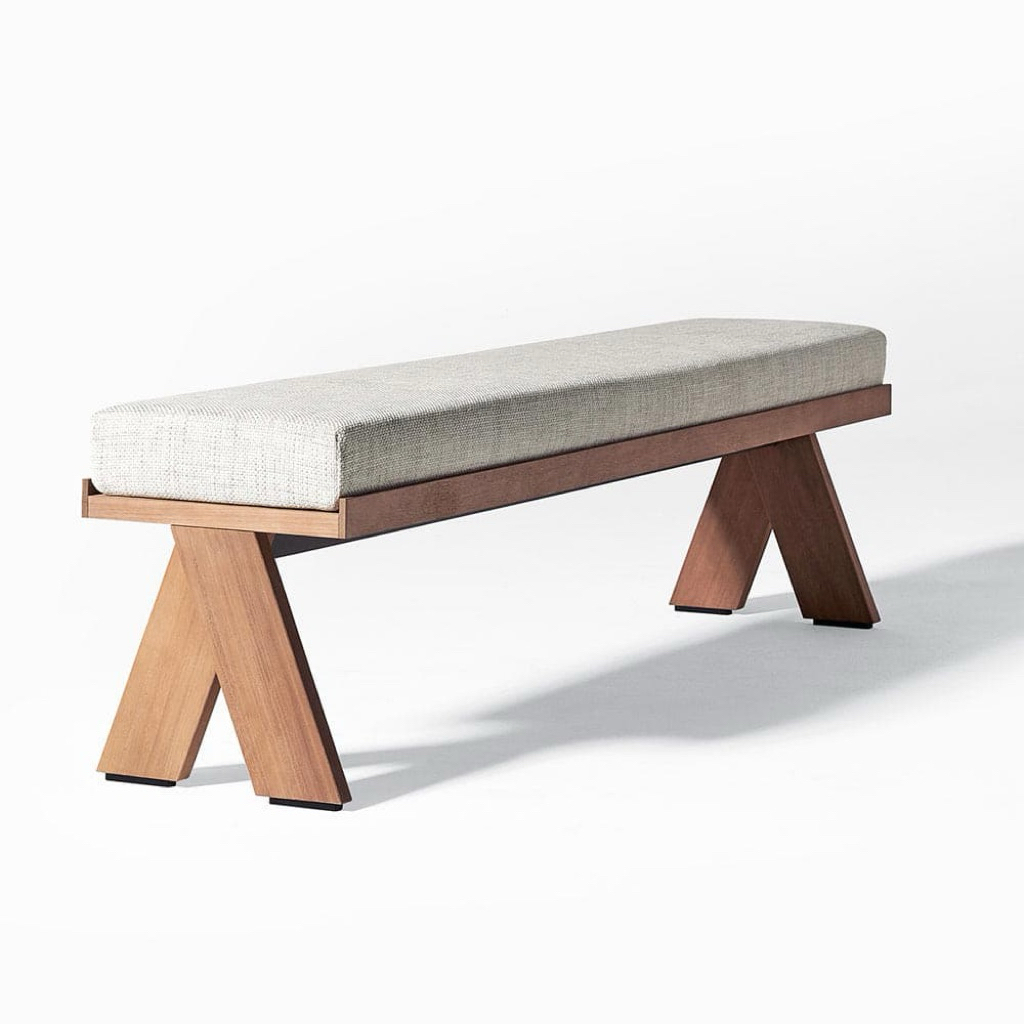 Jual Bench Jati Minimalis Kursi Bench Modern Bangku Panjang | Shopee ...