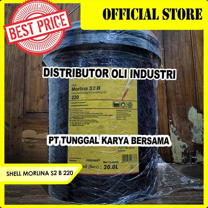 Jual SHELL MORLINA S2 B 220 ( 20 Liter - Ready Stock ) | Shopee Indonesia