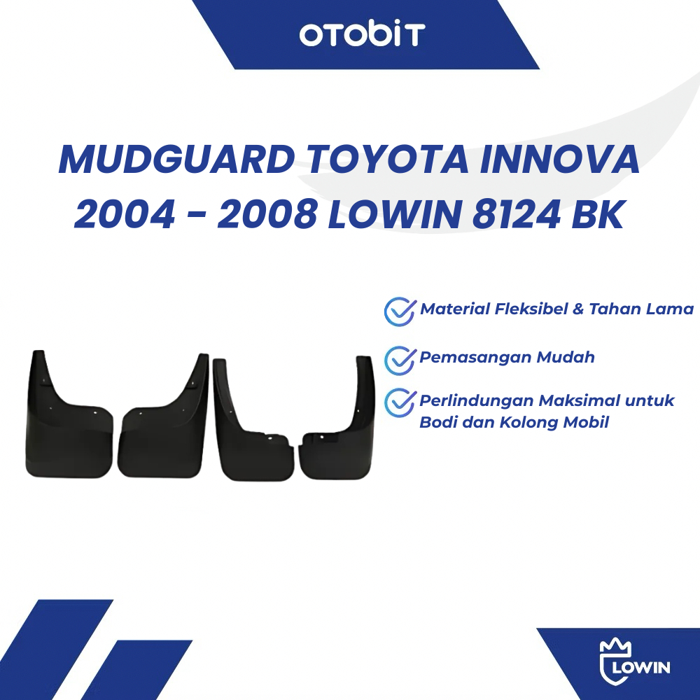 Jual Mud Guard Toyota INNOVA 2004-2008 / Mudguard Innova DEPAN BELAKANG ...