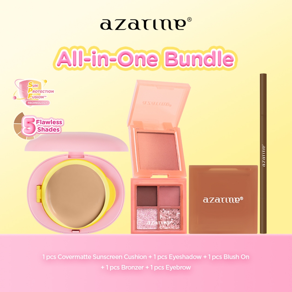 Jual Azarine All-in-One Bundle [5 PCS] SET MAKEUP LENGKAP FULL FACE ...