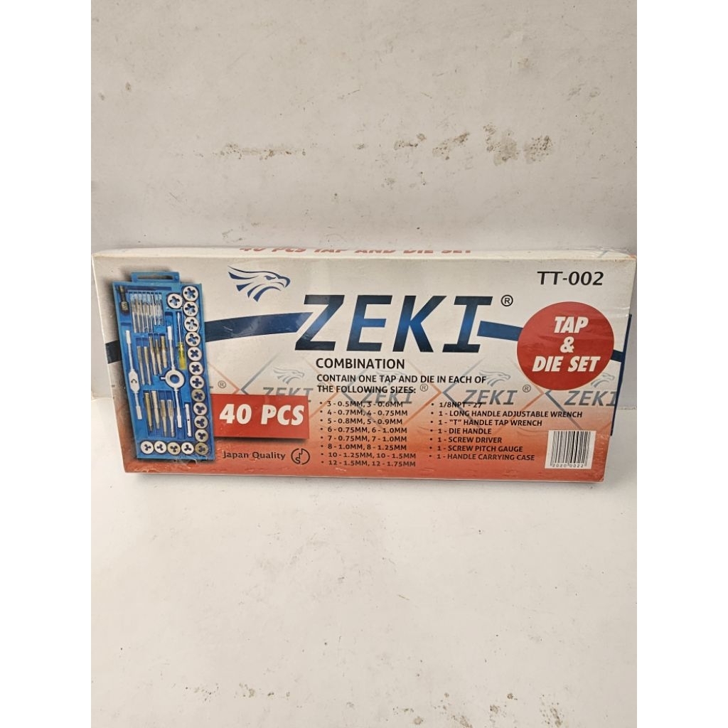 Jual Zeki Tap & Die Set 40pcs tap dan senai set 40 pcs | Shopee Indonesia