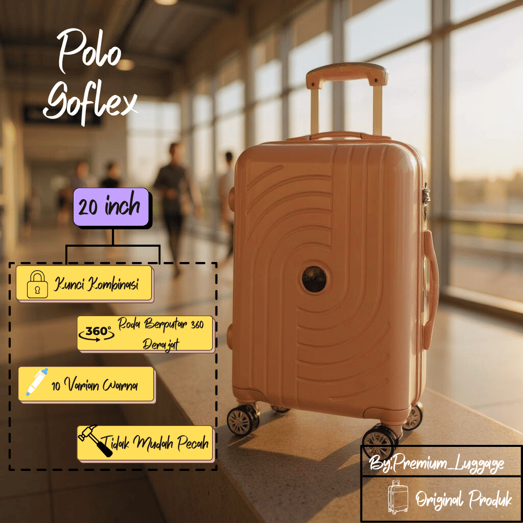 Jual KOPER 20INCH GOFLEX PREMIUM 047,KOPER FIBER,ANTI PECAH,BISA COD ...