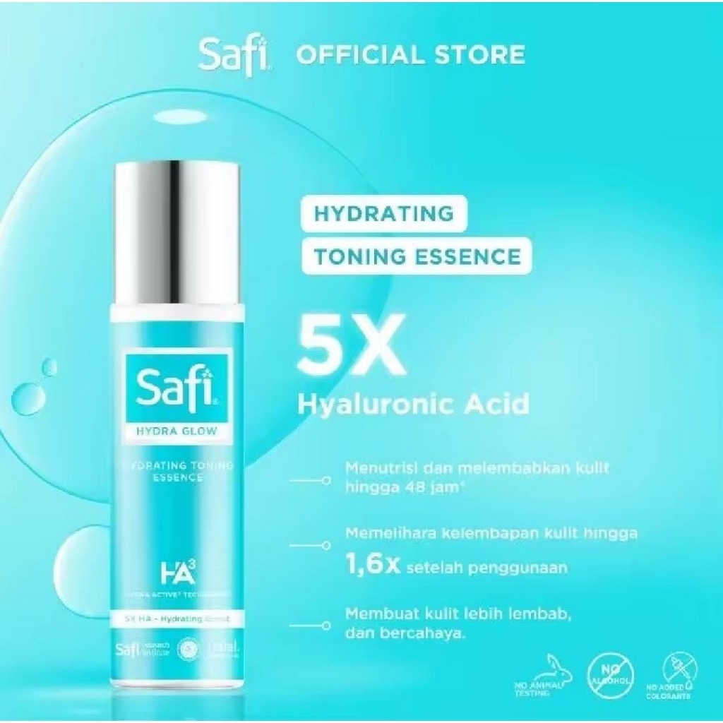 Jual Safi Hydra Glow Hydrating Water Toning Essence 150ml | Shopee ...