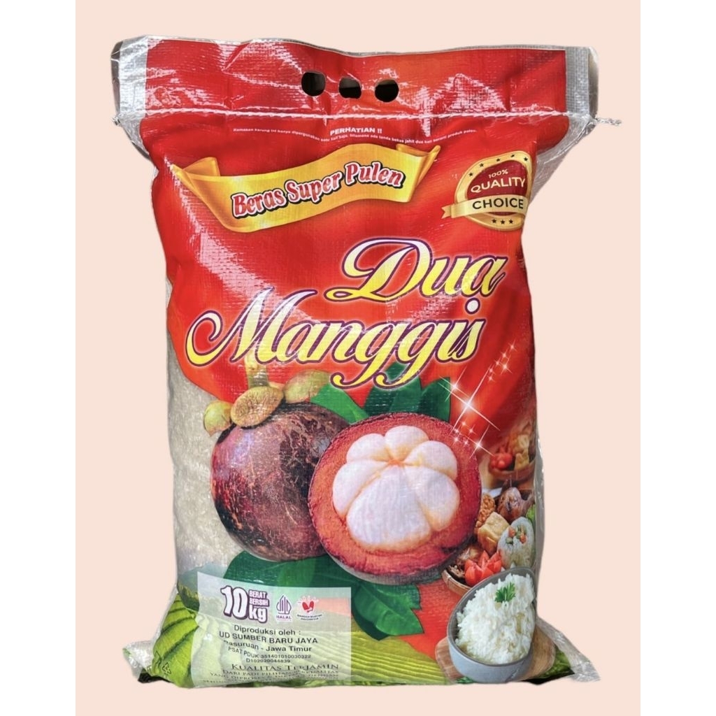 Jual BERAS CAP 2 MANGGIS KEMASAN 10KG | Shopee Indonesia
