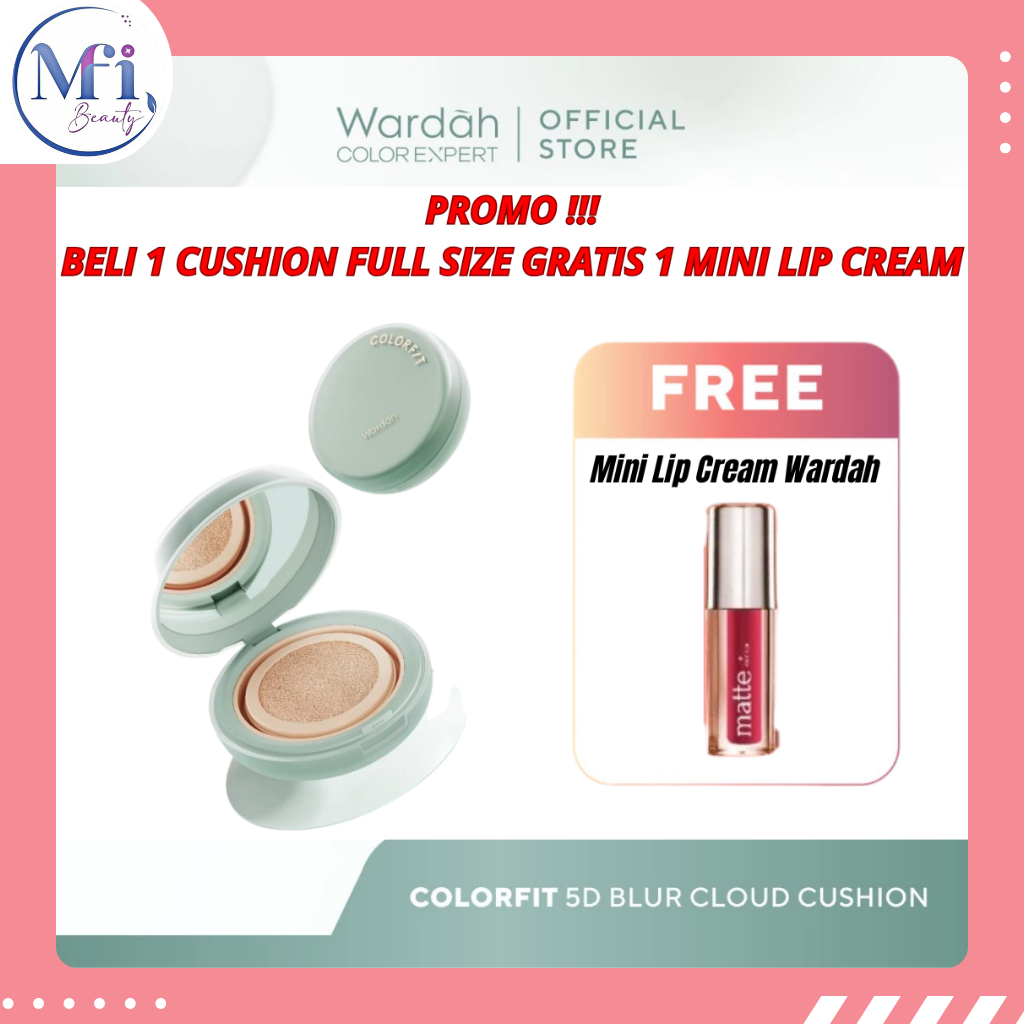 Jual MFI - [Gratis Lipcream] Wardah Colorfit 5D Blur Cloud Cushion ...