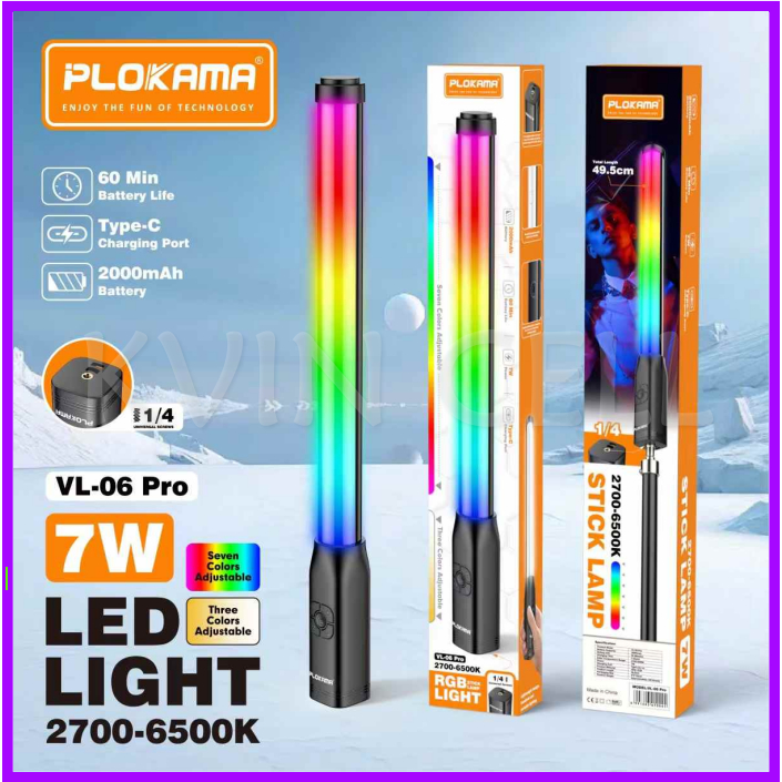 Jual PLOKAMA VL06 Pro Stick Light Portable Handheld Stick Light LED ...