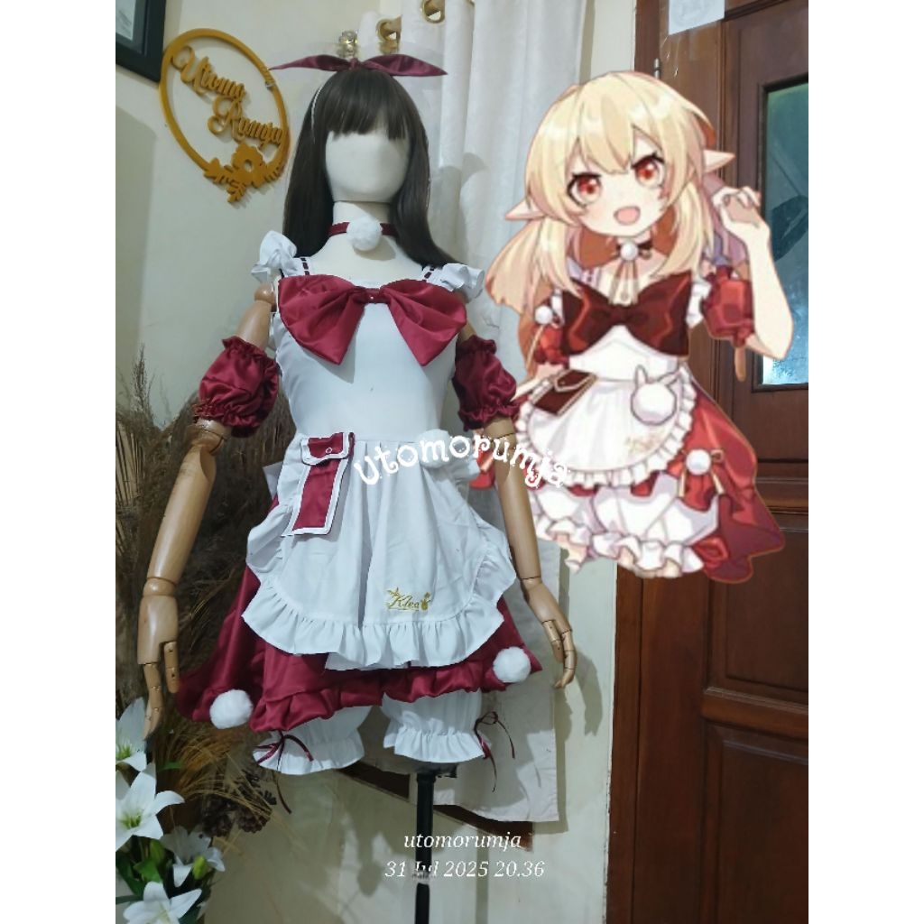 Jual utomorumja maid dress Genshin Impact Klee Kostum Cosplay | Shopee ...